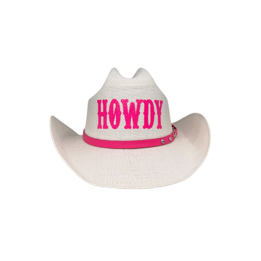 CH-1043- HOWDY WHITE/PINK – girliegirloriginals