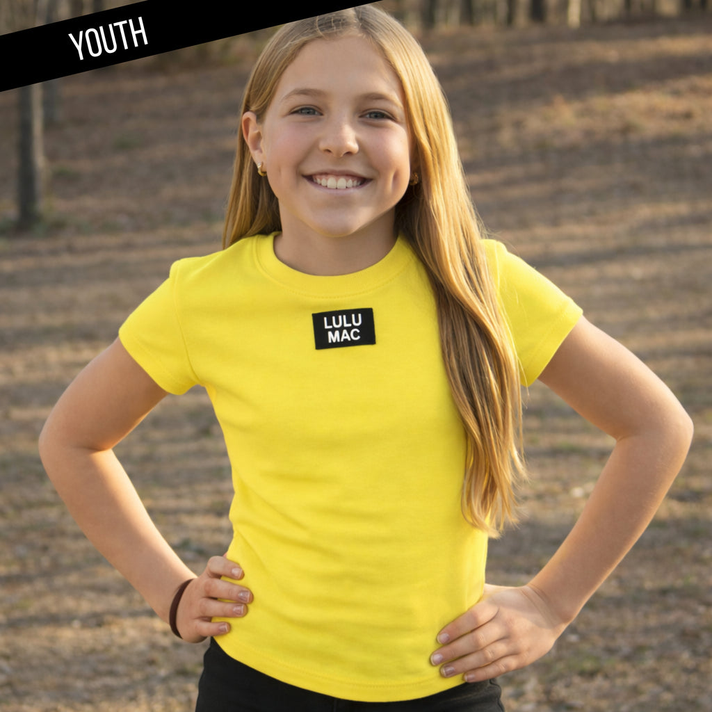 KD-TP1000 Kids Baby Doll Top - Neon Yellow – girliegirloriginals