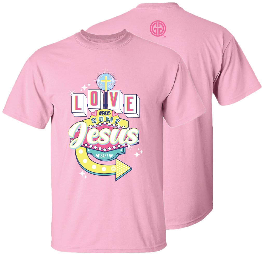 2655 Love Jesus Sign Light Pink – girliegirloriginals