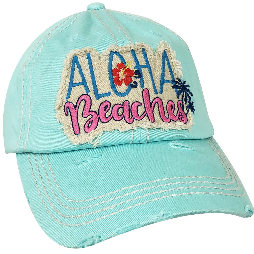KBV-1199 Aloha Beaches Cap Diamond Blue – girliegirloriginals