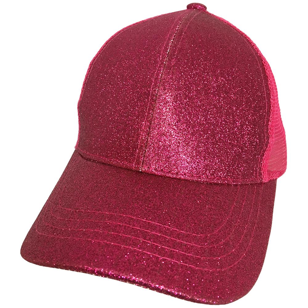 BT-6 METALLIC PONY CAP HOT PINK – girliegirloriginals