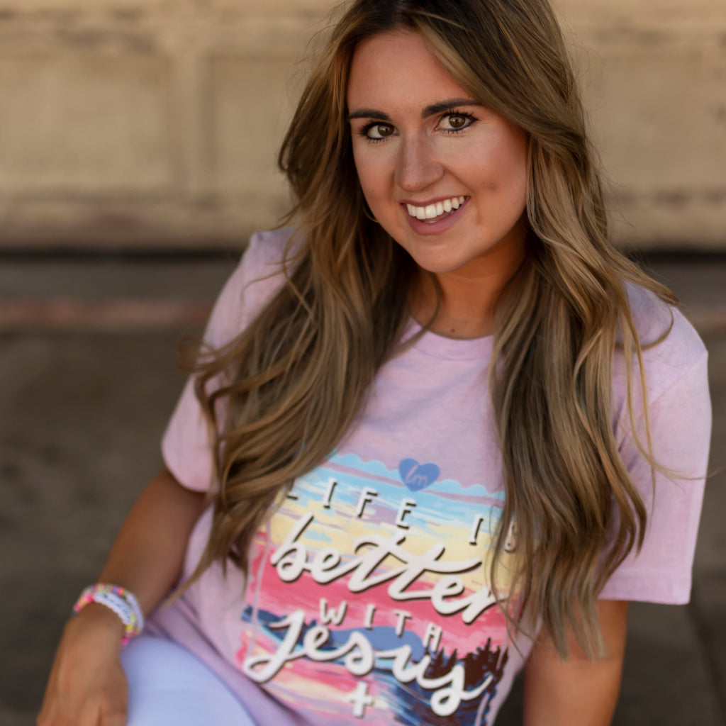 Lulu Mac - Better With Jesus - Heather Prism Lilac SS - LM73 ...