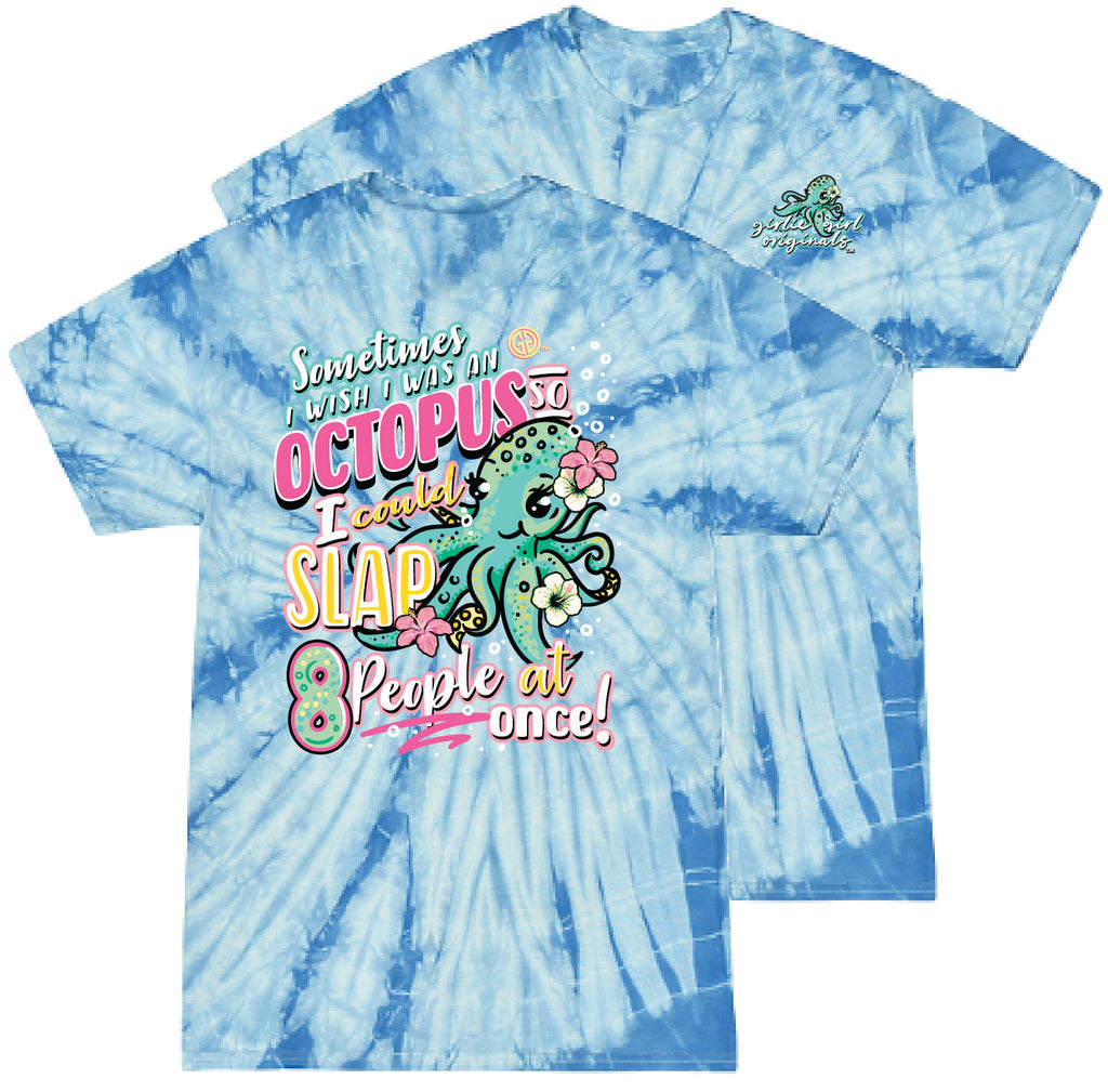 2568 Octopus Slap SS-Spider Baby Blue – girliegirloriginals