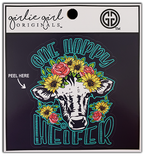Decal/Sticker One Happy Heifer 1976 – girliegirloriginals